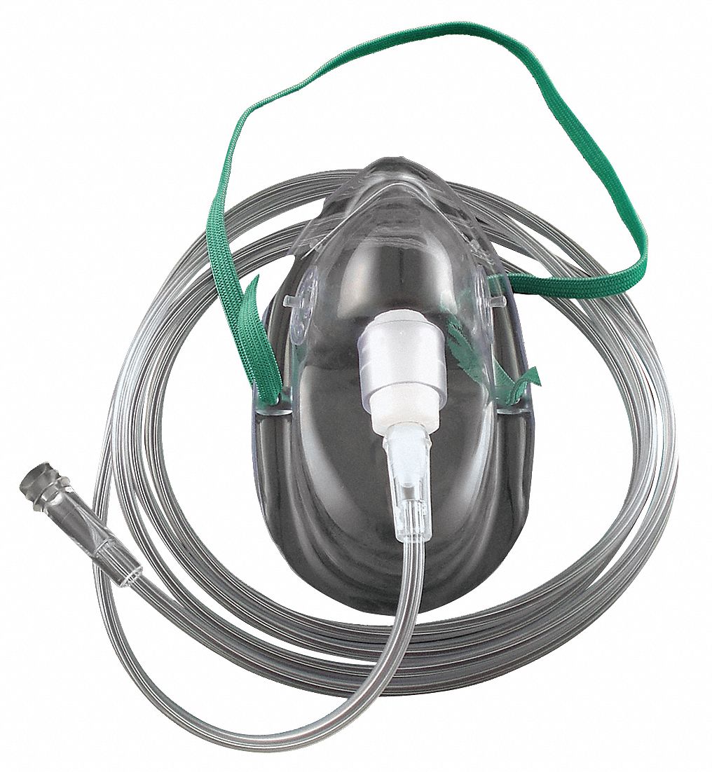 MEDSOURCE, 25 lpm Flow Rate - Max, 0 lpm Flow Rate - Min, Oxygen Mask ...