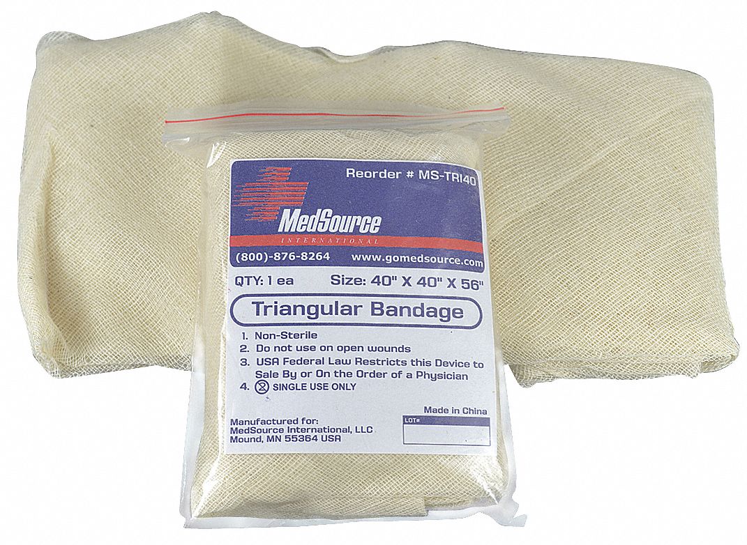 MEDSOURCE, Triangular Bandage - 23YH58|MS-11050 - Grainger