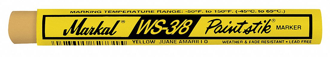 MARKAL Crayon de Pintura,Amarillo,3/8",PQ12 - Crayones para Pintura ...