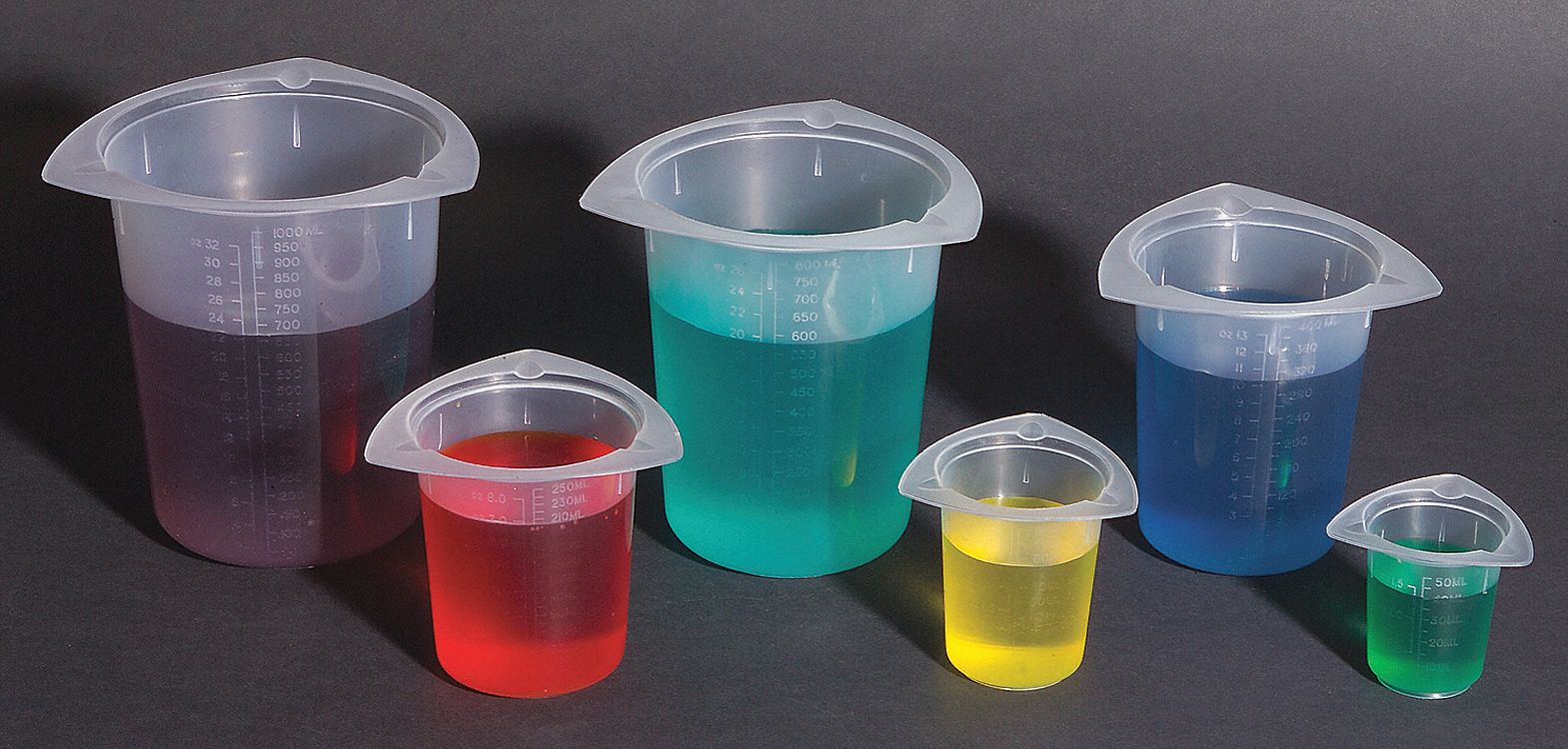 Low Form, 800 mL Capacity - mL, Tri-Pour Beaker - 23YW33|BTC0800 - Grainger