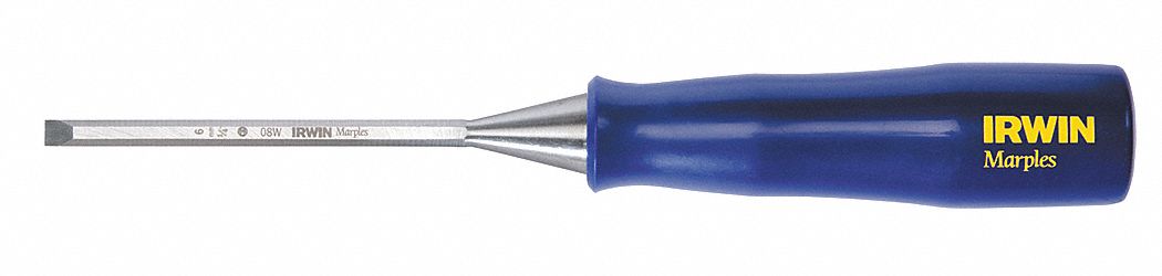 IRWIN Woodwork Chisel: Plastic, 3 1/2 in Overall Lg, 1/4 in Wd ...