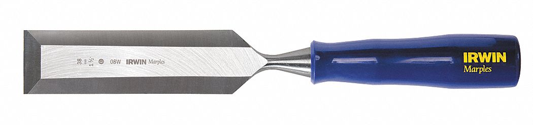 IRWIN Woodwork Chisel: Plastic, 5 1/2 in Overall Lg, 1 1/2 in Wd ...