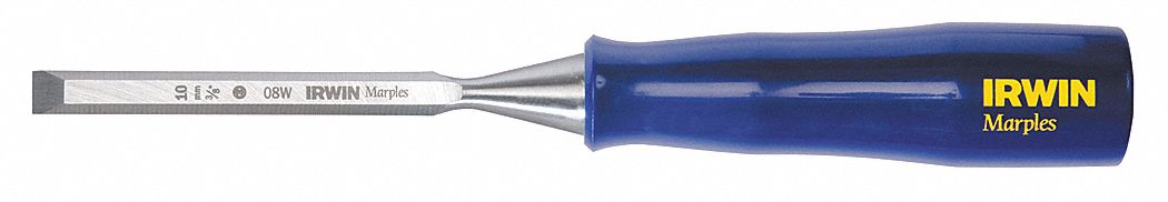 IRWIN Woodwork Chisel: Plastic, 4 1/2 in Overall Lg, 3/8 in Wd ...