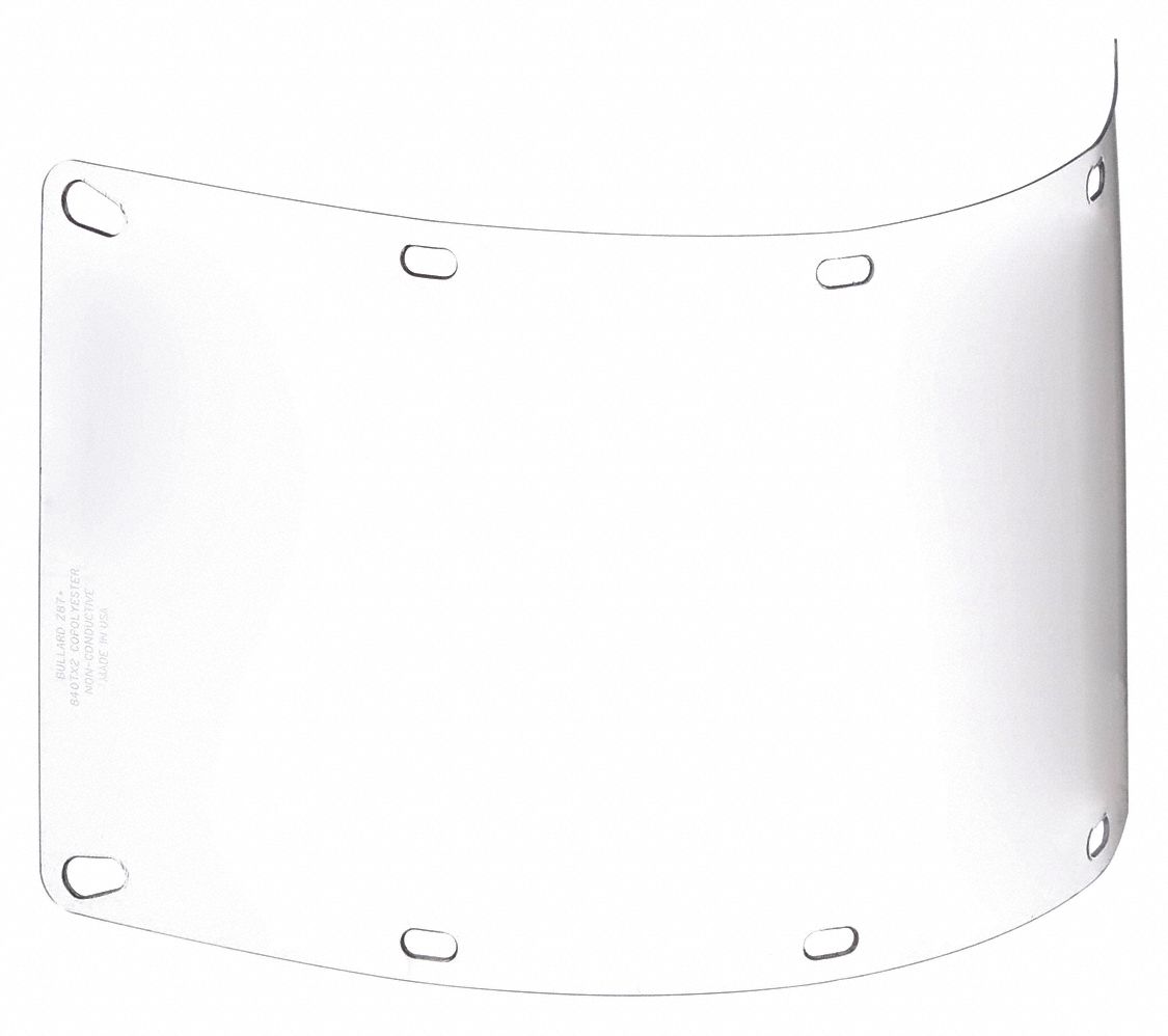 BULLARD, 15 in Overall Wd, 7 in Overall Ht, Face Shield Visor - 23Z428 ...