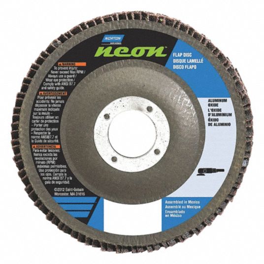 Flap Disc,4 1/2 In x 40 Grit,5/8-11 - Grainger