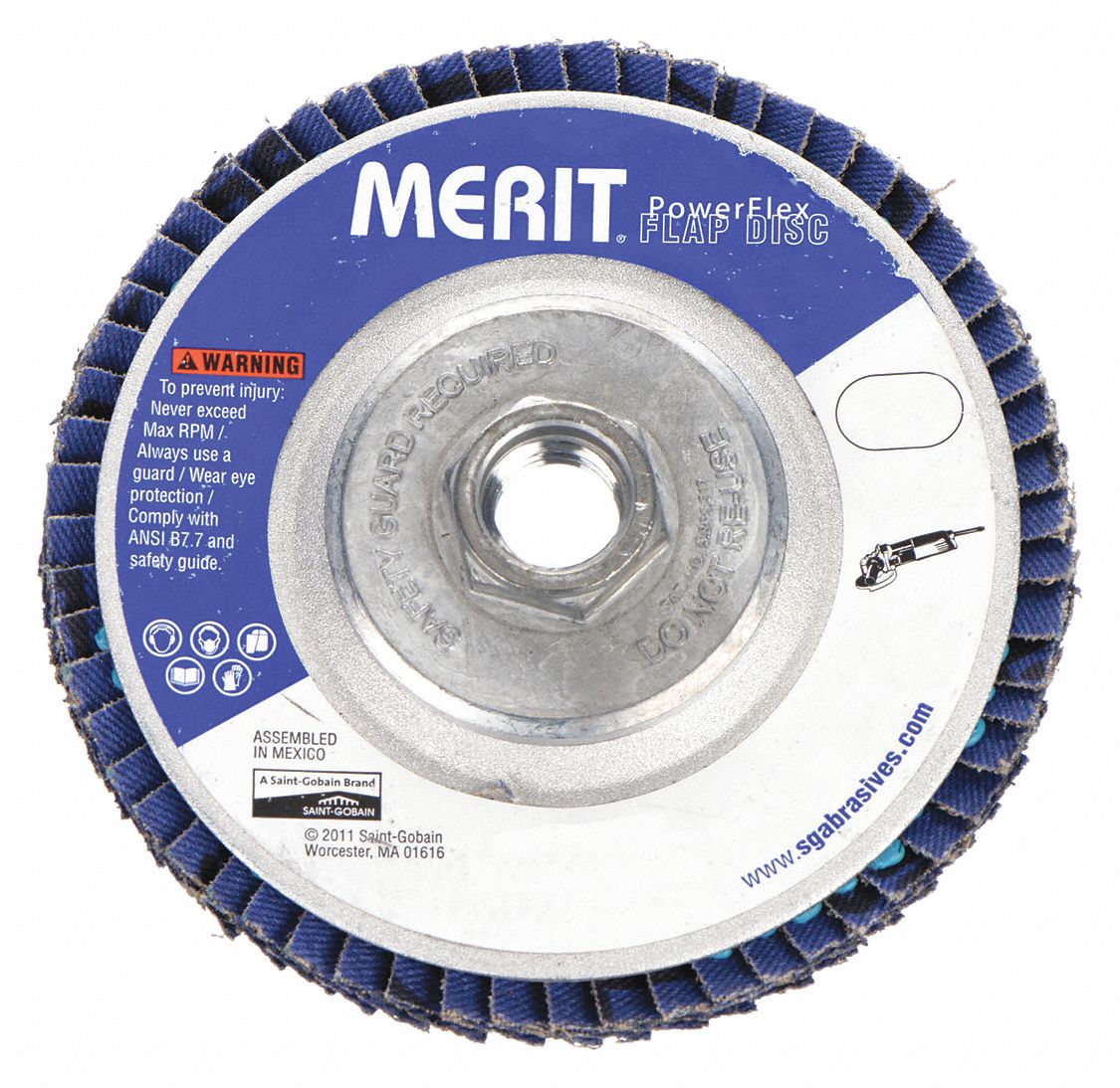 Flap Disc,4 1/2 In x 36 Grit,5/8-11 - Grainger