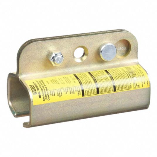 MSA, Carabiner, Sliding Beam Clamp, Rail Slider Anchor - 23Z853 ...