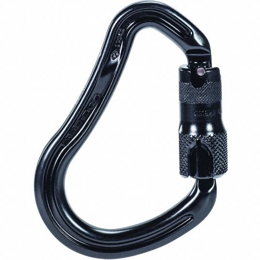 MSA, Double-Action Twist Lock, Pear Shape, Carabiner - 23Z857|SRCA883 ...