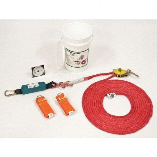Horizontal Lifeline Kit, 310 lb Weight Capacity - Grainger