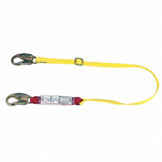 MSA, 310 lb Capacity, Visual Load Indicator, Shock-Absorbing Lanyard ...