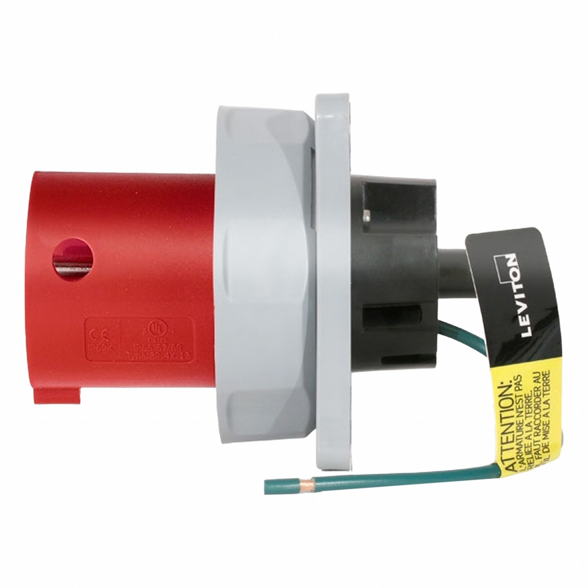 100 A, 277/480V AC, Pin and Sleeve Inlet - 860F94|4100B7WLEV - Grainger