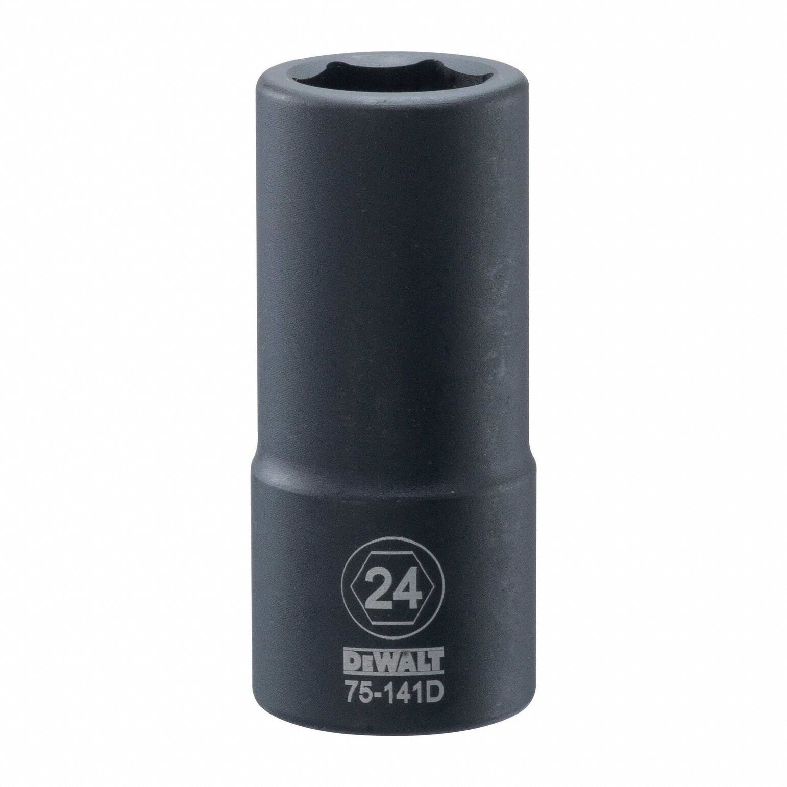 Deep Impact Socket, 3/4 IN DR, 24MM - Grainger