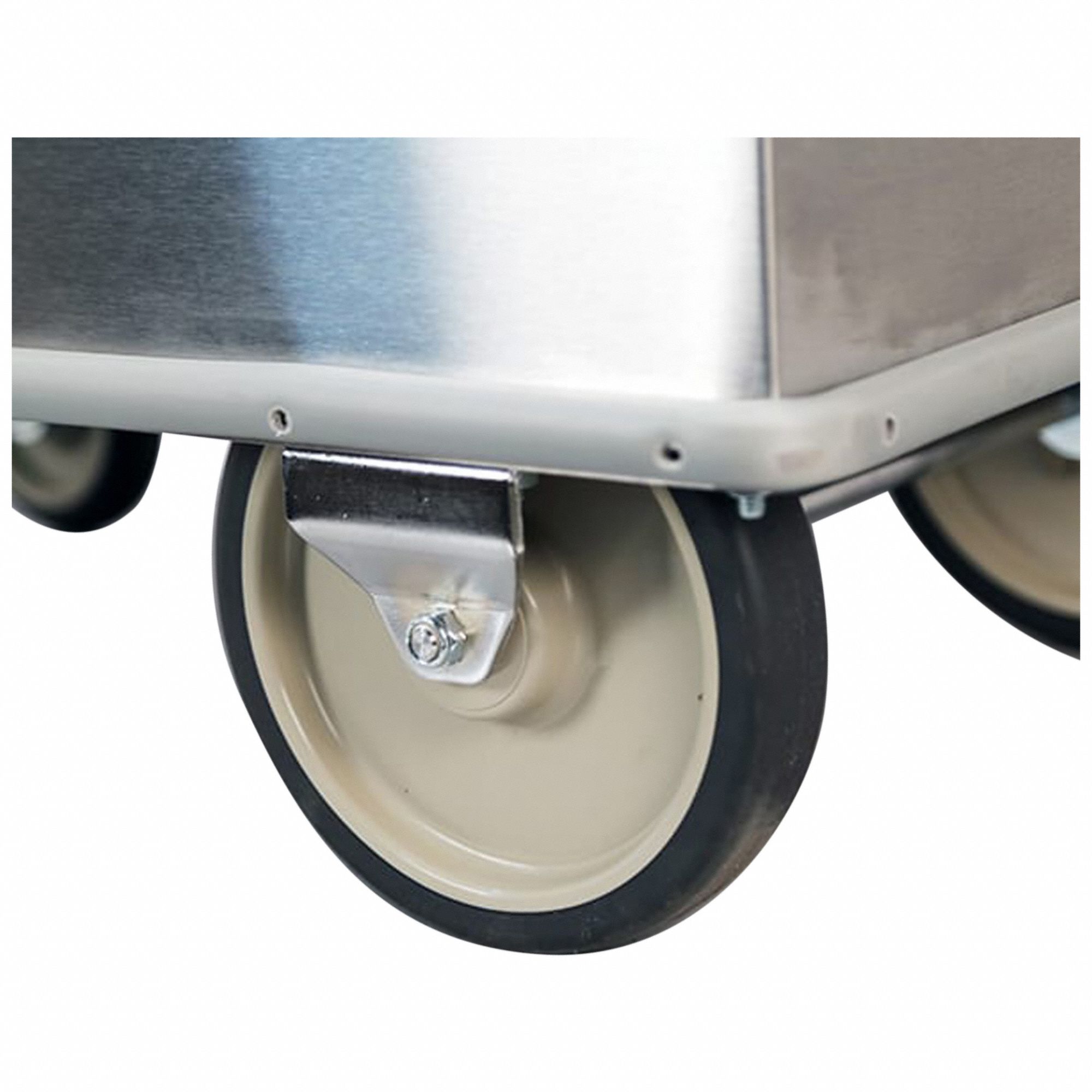 LAKESIDE Ice Caddy Cart: 125 lb Capacity, Hinged, Gray, (2) 8 in Fixed ...