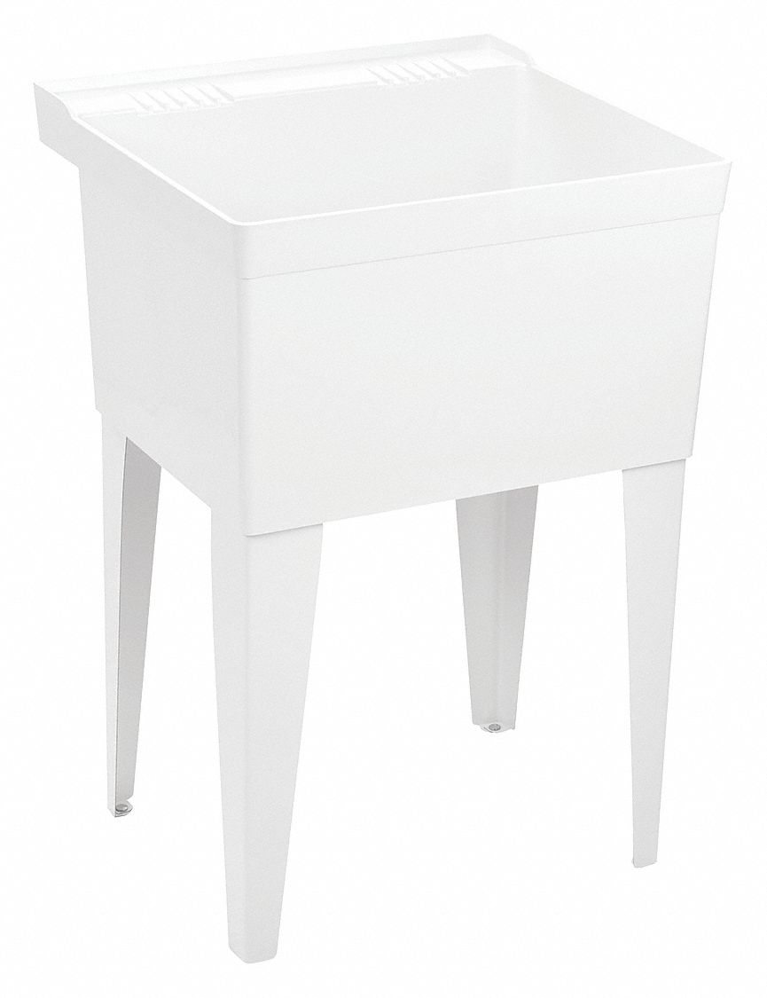 Floor Mount Laundry Tub,Molded-StoneH - Grainger