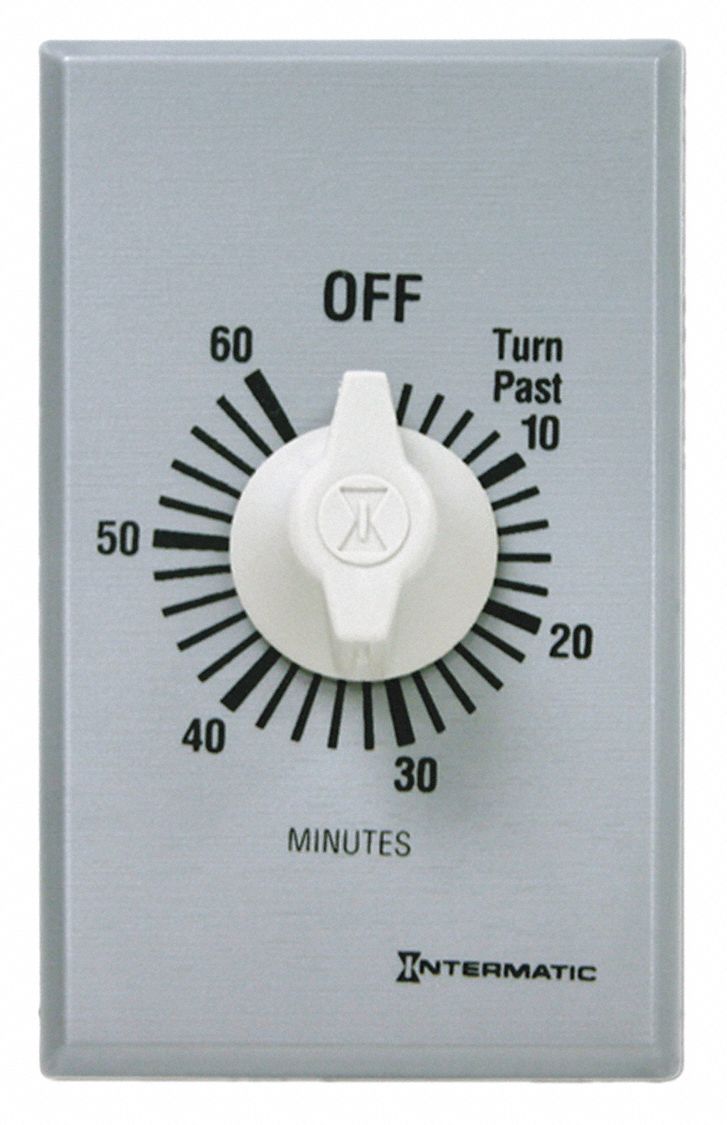 INTERMATIC, 1 hr Max, SPST, Spring-Wound Timer - 242A98|FF60MC - Grainger