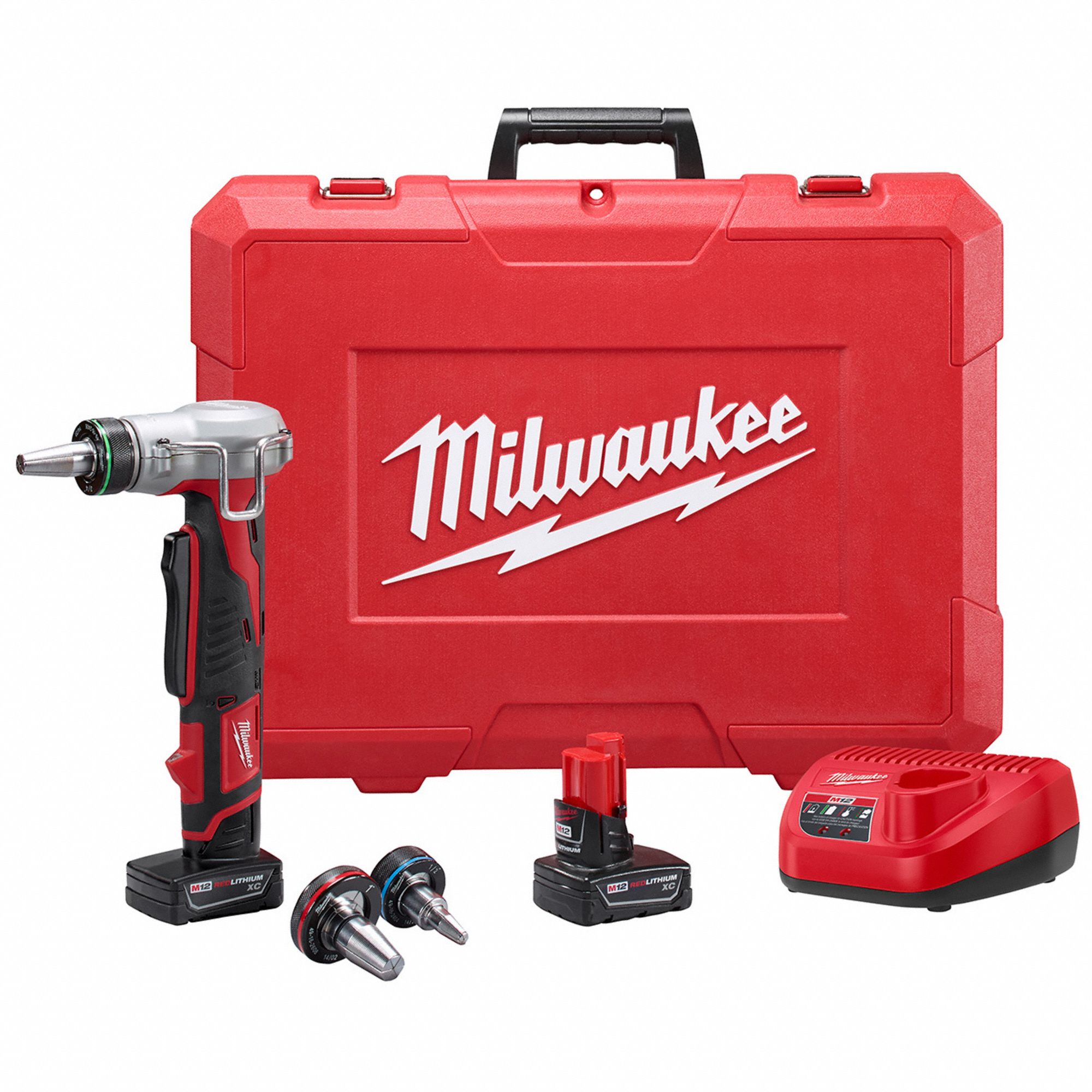 MILWAUKEE, M12 ProPEX, 1 in Max. Size, Cordless Expansion Tool Kit ...