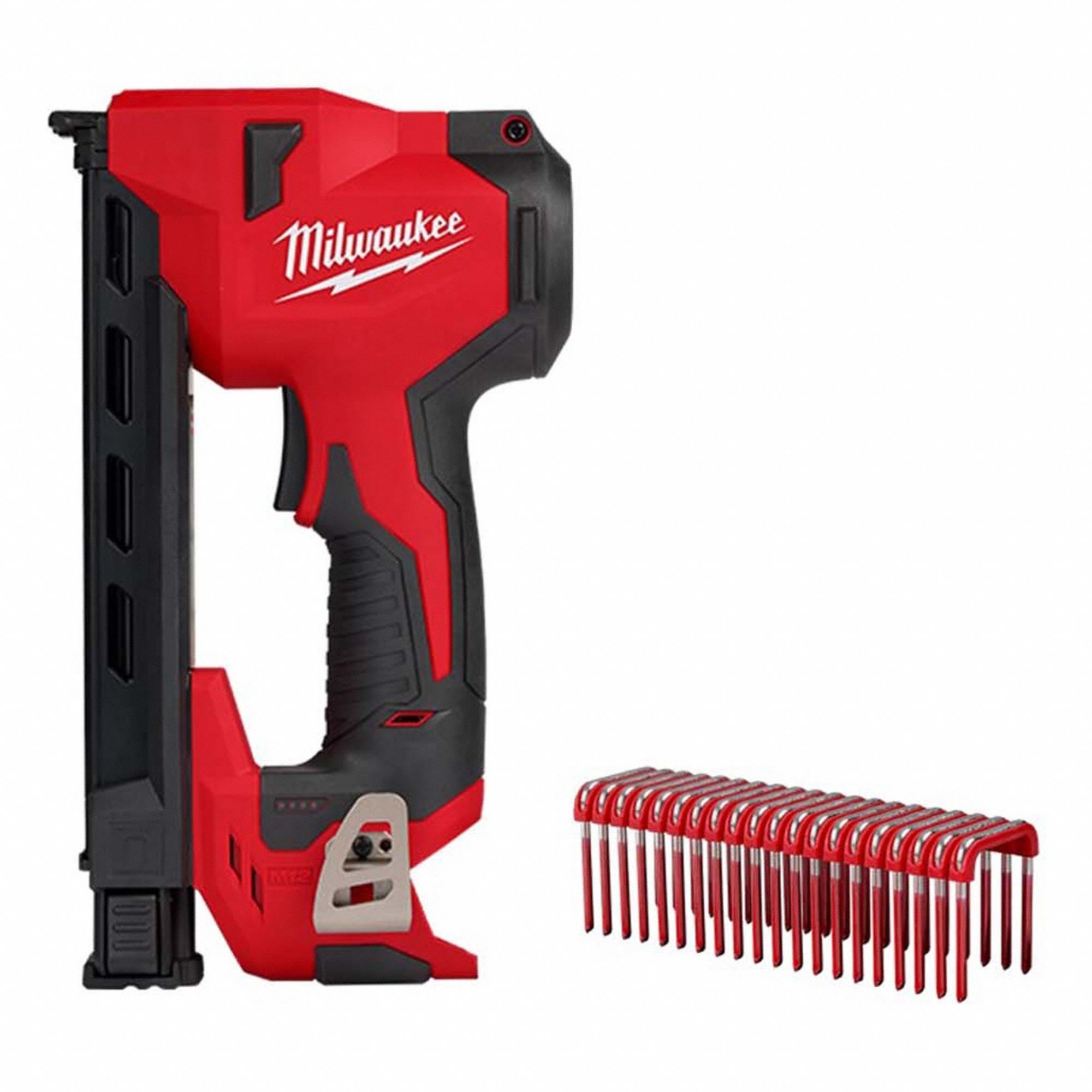 MILWAUKEE, Tool Only , 1 in Insulated Cable Staples, Sequential, Staple ...
