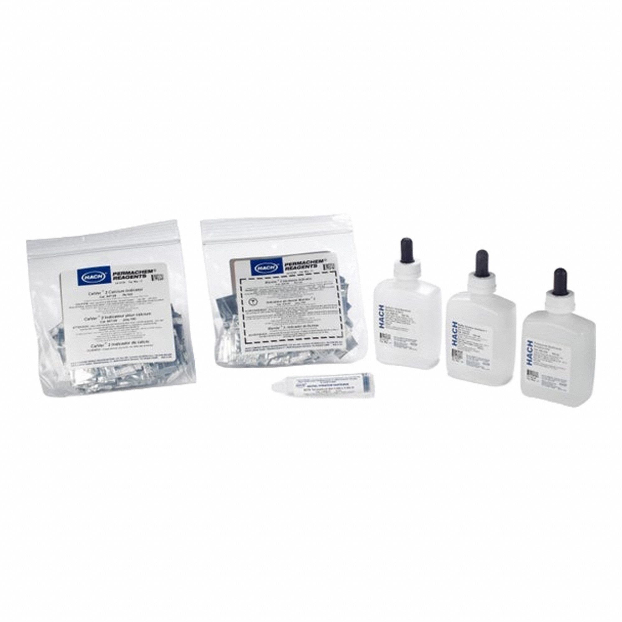 HACH, 100 to 4,000 mg/L CaCO₃, 2448700, HR Reagent Set - 897Z20|2448700 ...