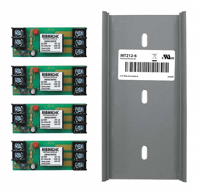FUNCTIONAL DEVICES INC / RIB Four Track Mount Relays, 15A, SPDT ...