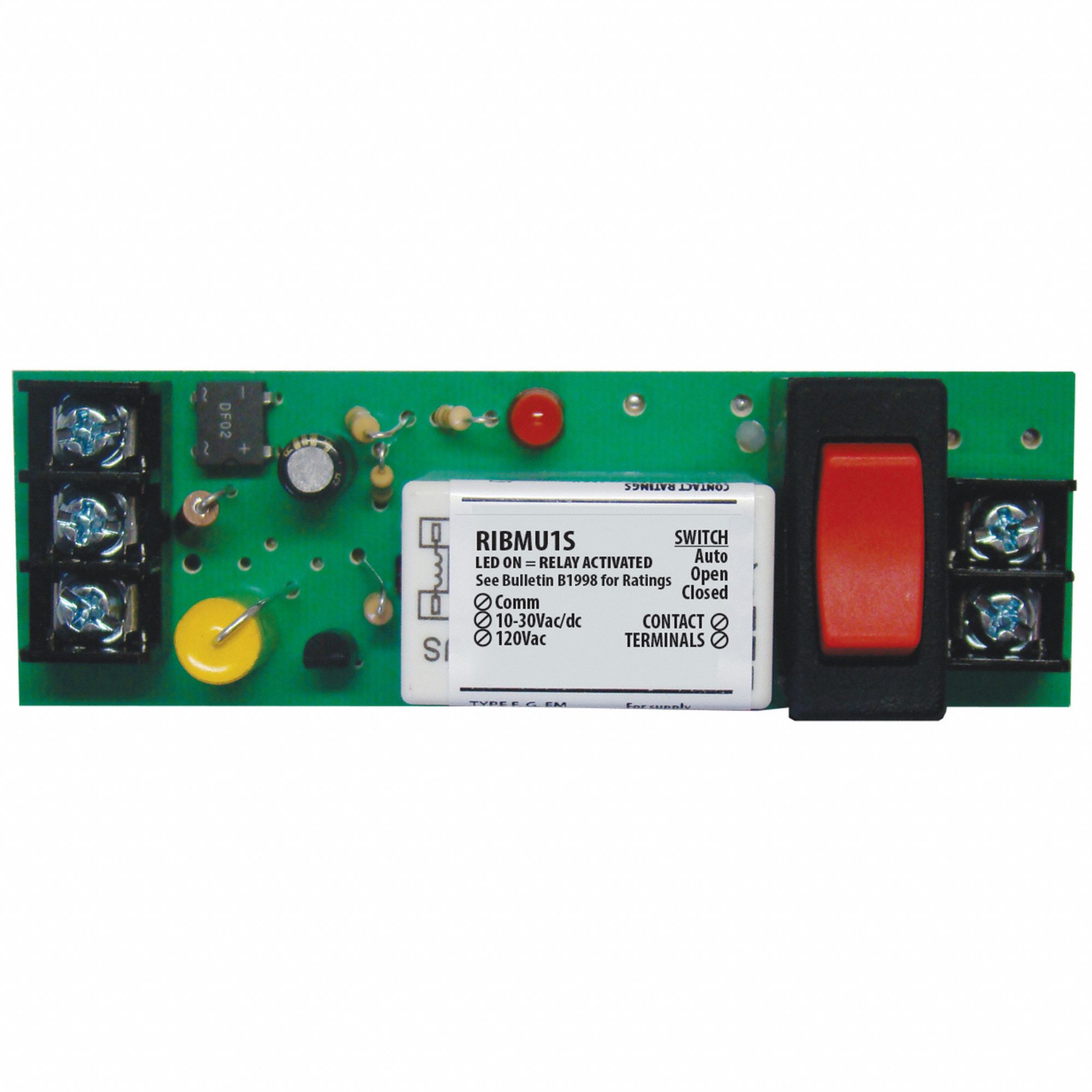 FUNCTIONAL DEVICES INC / RIB, Track Mount Relay,15A,SPST-N/O - 244X25 ...