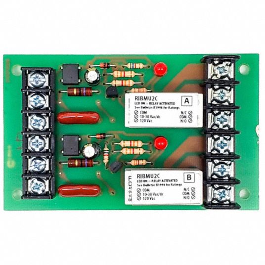 FUNCTIONAL DEVICES INC / RIB, Track Mount Relays,15A,2 SPDT - 244X29 ...