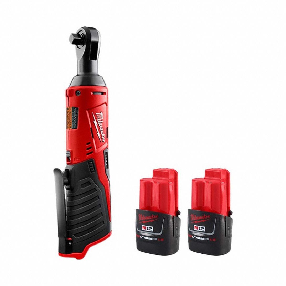 MILWAUKEE, 35 ft-lb Fastening Torque, 35 ft-lb Torque - Max, Ratchet ...