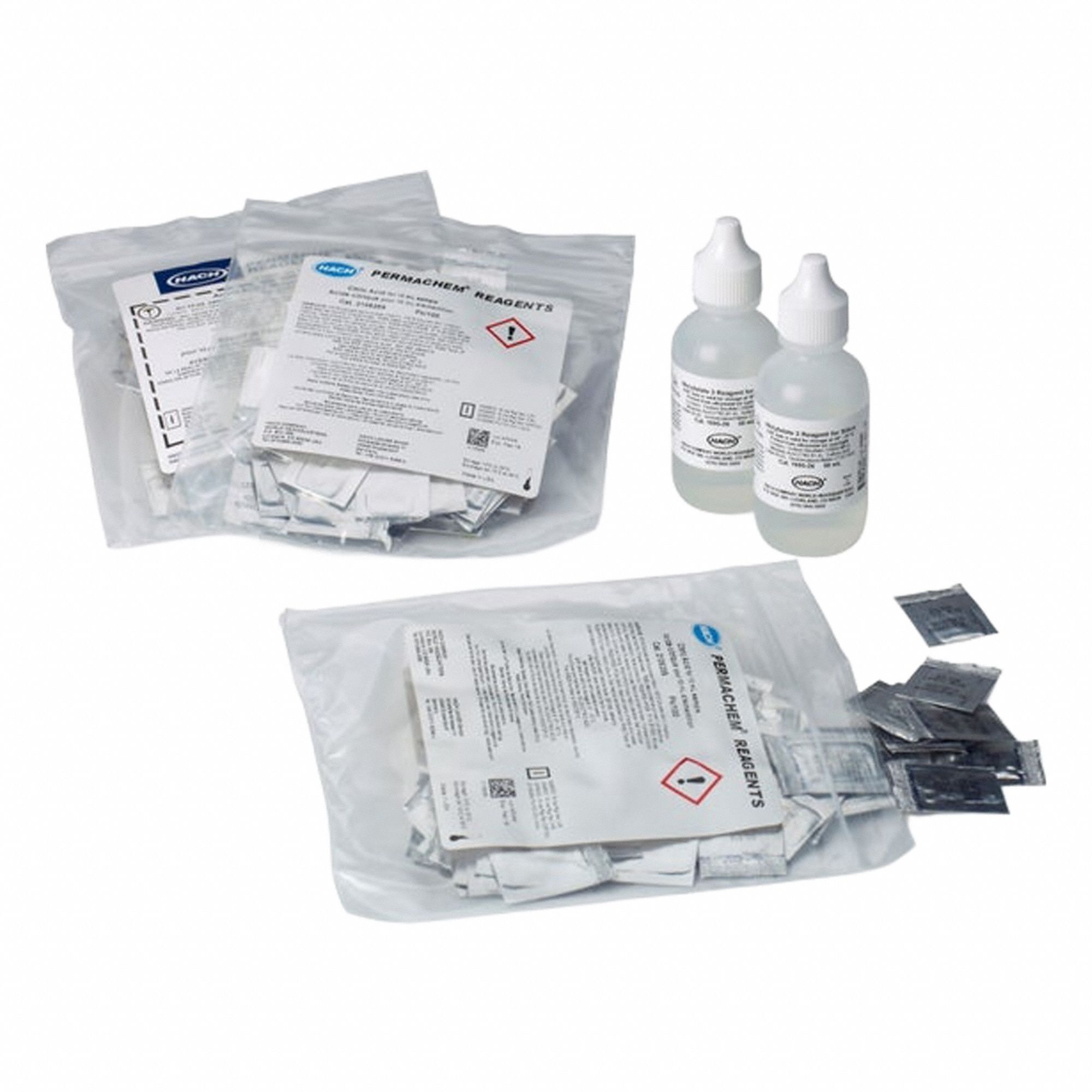 HACH, 10 mL Volume, 0.01 to 1.6 mg/L, Reagent Set - 897XG6|2459300 ...