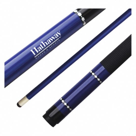 HATHAWAY, Blue, 18 oz Cue Wt, Pool Cue - 245A29|BG2561BL - Grainger