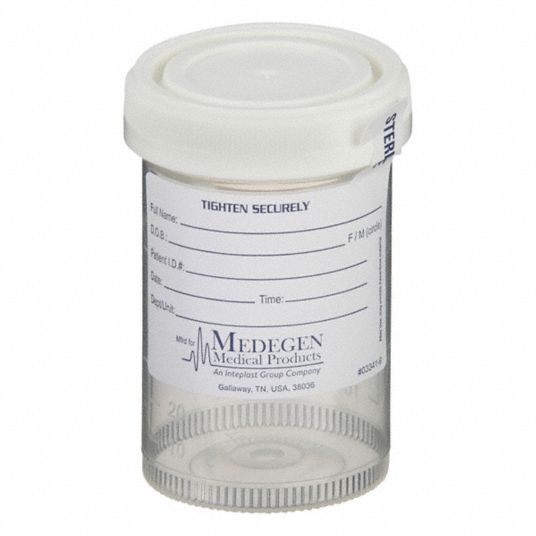 MEDEGEN MEDICAL PRODUCTS, 3 fl oz Capacity - oz, 90 mL Capacity - mL ...