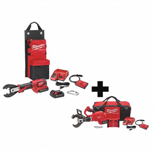 MILWAUKEE Cordless Cable Cutter Kit, with Battery - 246K71|2678-22BG ...