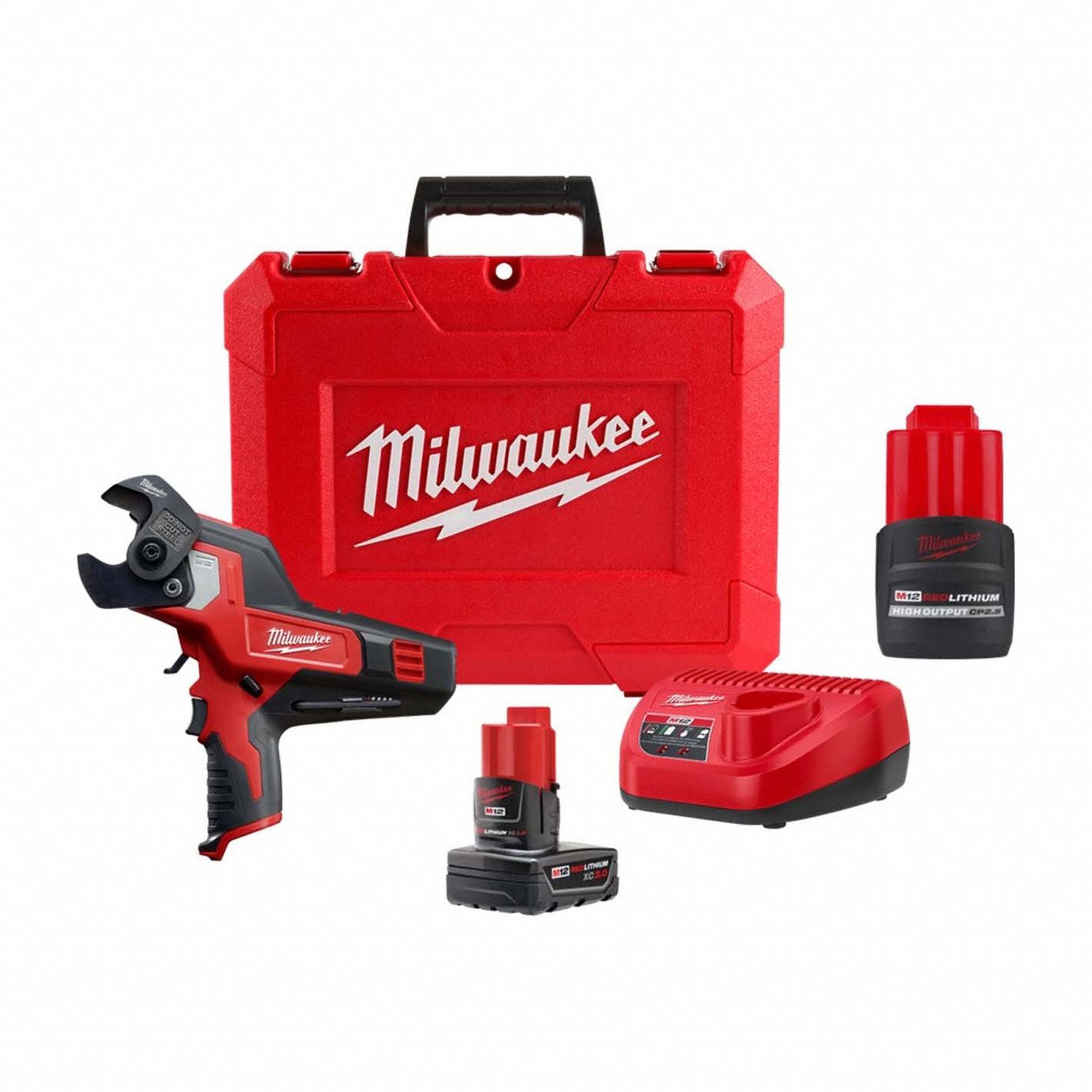 MILWAUKEE, M12™, 1 3/16 in Comm Cable/600 MCM Copper/750 MCM Aluminum ...