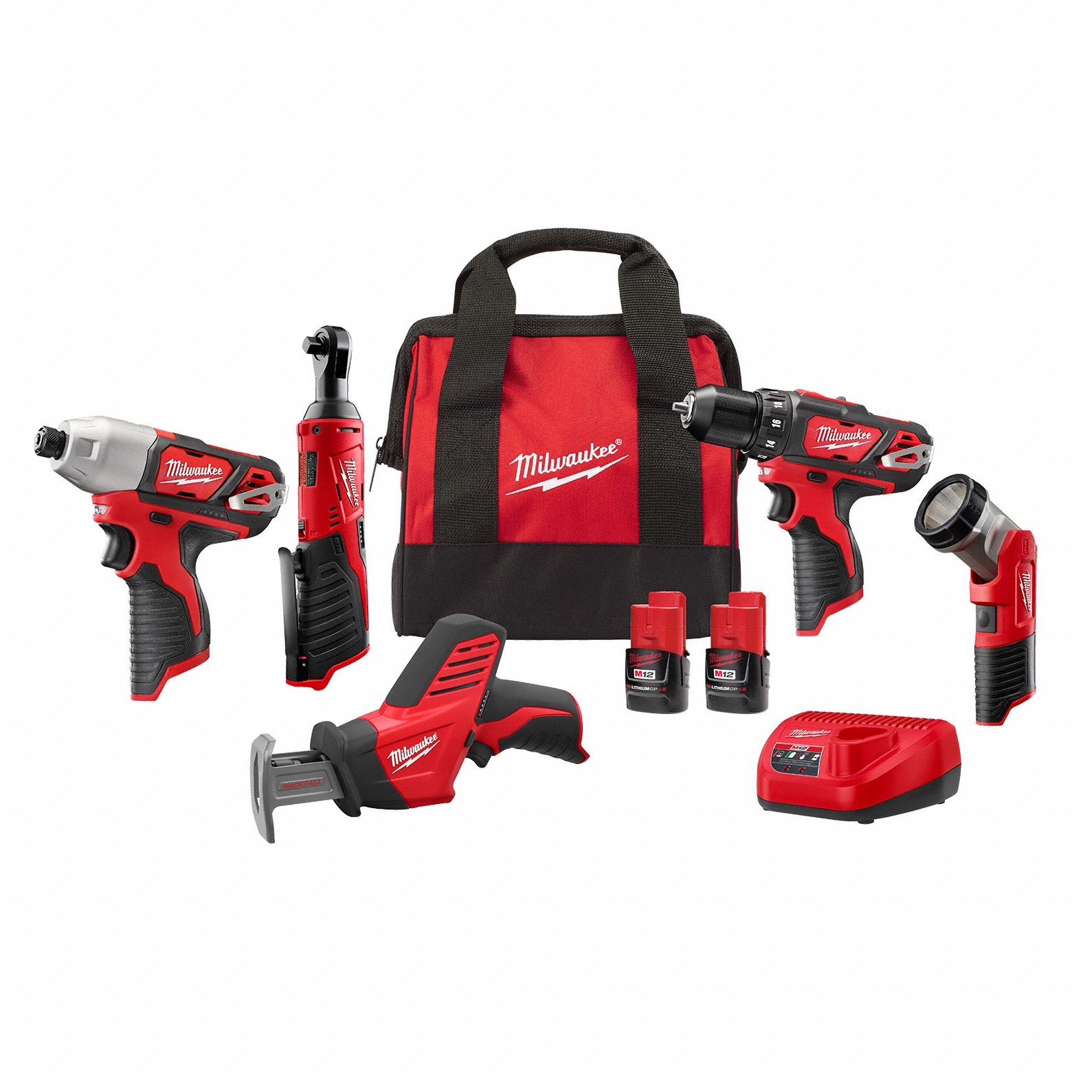 M12,5-Tool Combo Kit - Grainger