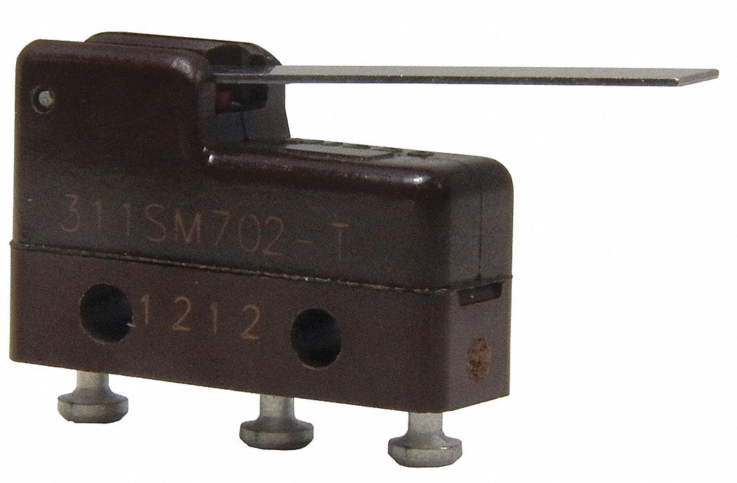 HONEYWELL Miniature Snap Action Switch: 4 A @ 240 V, 0.57 in Lever ...
