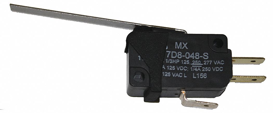 HONEYWELL Miniature Snap Action Switch: 3 A @ 240 V, 0.2 A @ 250 V, 0. ...