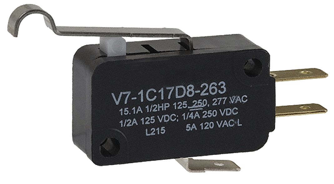 HONEYWELL Miniature Snap Action Switch: 15 A @ 240 V, 0.5 A @ 125 V, 0. ...