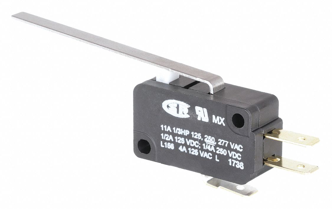 HONEYWELL MINIATURE SNAP ACTION SWITCH, LEVER ACTUATOR, 1NO/1NC, QUICK ...