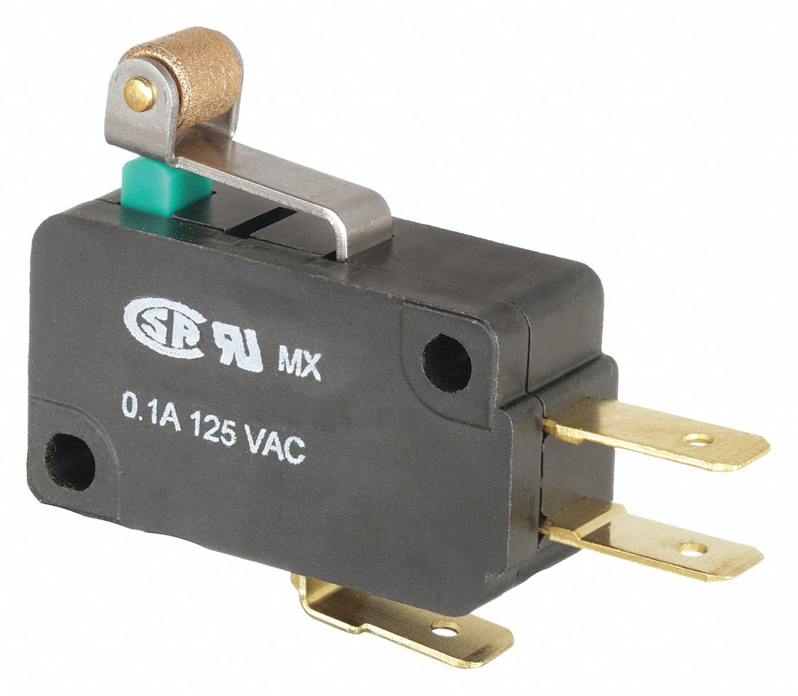 HONEYWELL, Roller Lever Actuator, 1NO/1NC, Miniature Snap Action Switch ...