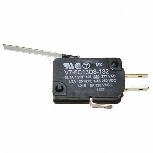 HONEYWELL Miniature Snap Action Switch: 15 A @ 240 V, 0.5 A @ 125 V, 0. ...