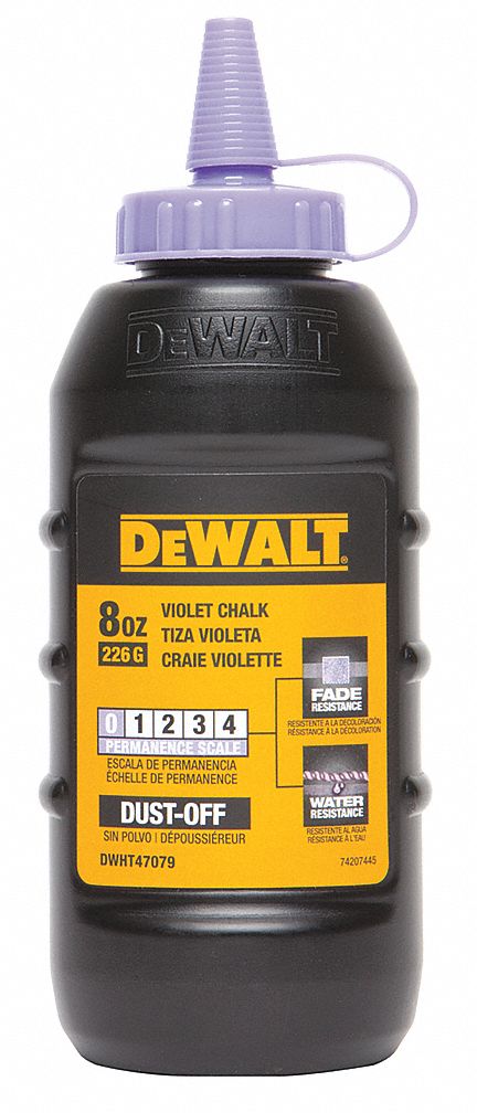 Marking Chalk Refill, Violet, 8 oz., For Use With Self Chalking Line ...