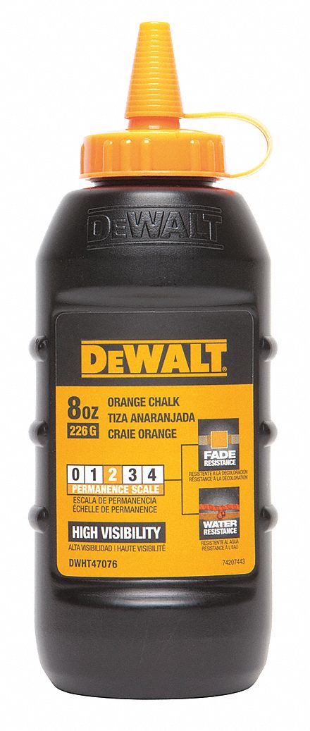 Marking Chalk Refill, Orange, 8 oz., For Use With Self Chalking Line ...