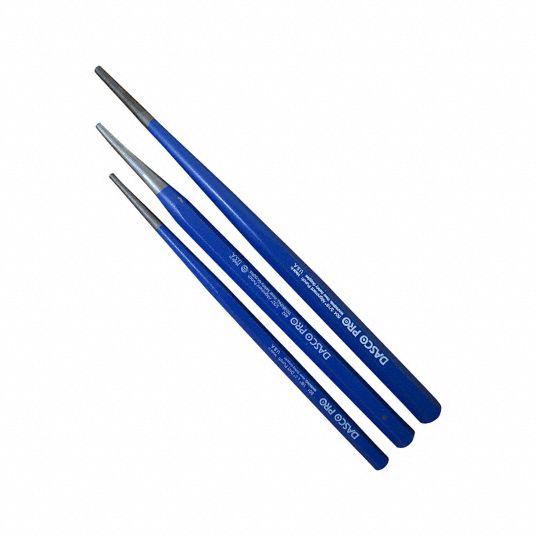 DASCO PRO Alignment Punch Set: 1/8 in_5/32 in_3/16 in Tip Size, 8 in_10 ...