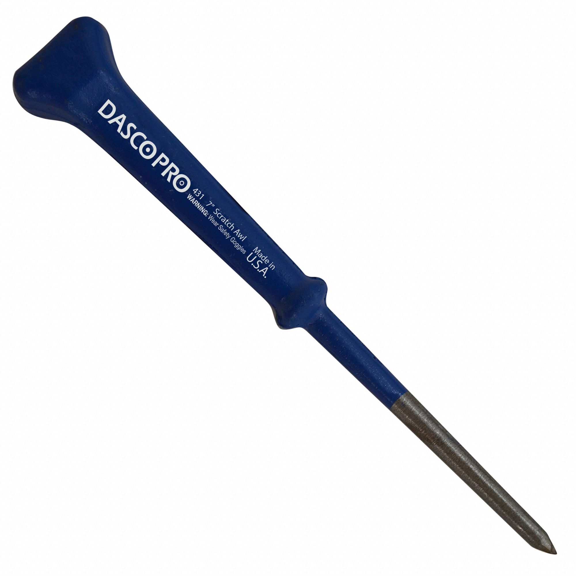 DASCO PRO Scratch Awl: 7 in Overall Lg, 1/16 in Tip Size, Straight, 1 ...