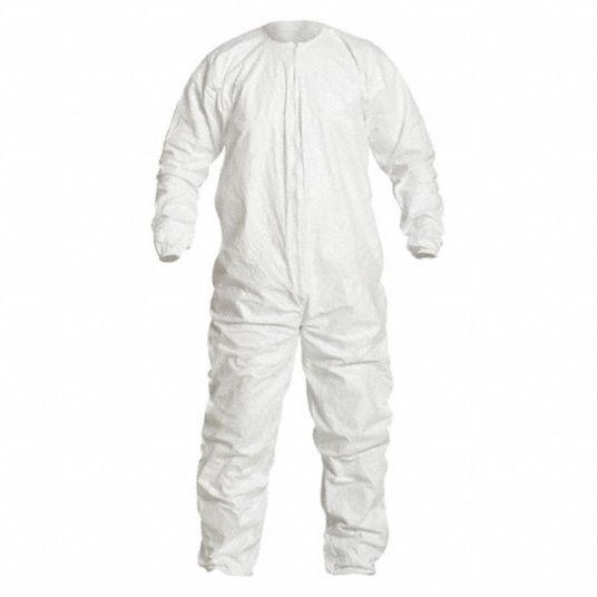 DUPONT, ISO 5 (Class 100) and above, Spunbonded Polyethylene, Coveralls ...