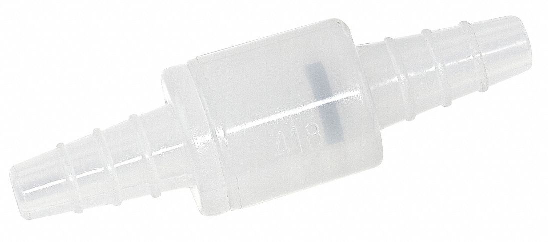 Check Valve, Polypropylene, Tubing Check Valve - 24AM89|228225 - Grainger