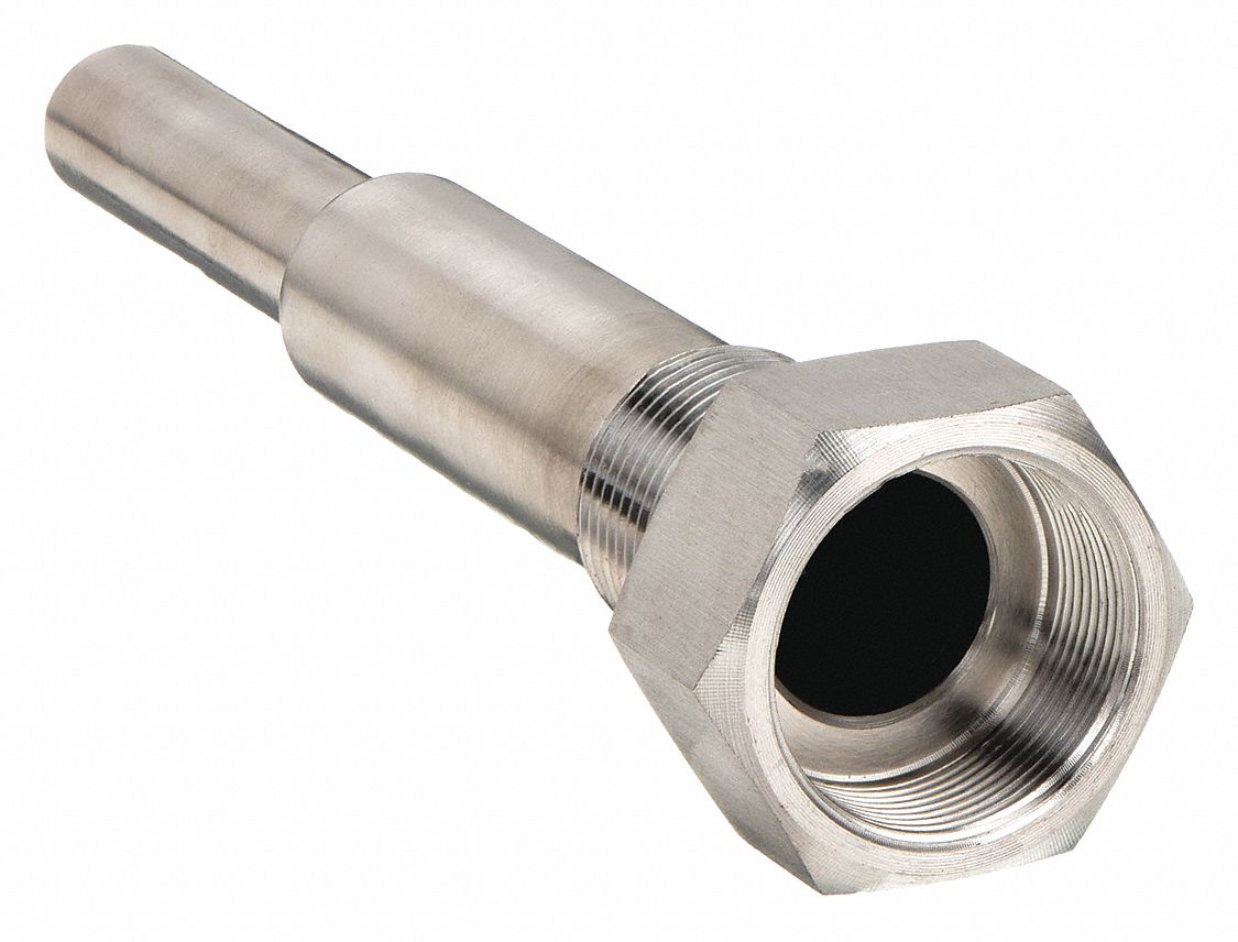 Stainless Steel, For 3 1/2 in Stem Lg, Threaded Thermowell - 24C450 ...