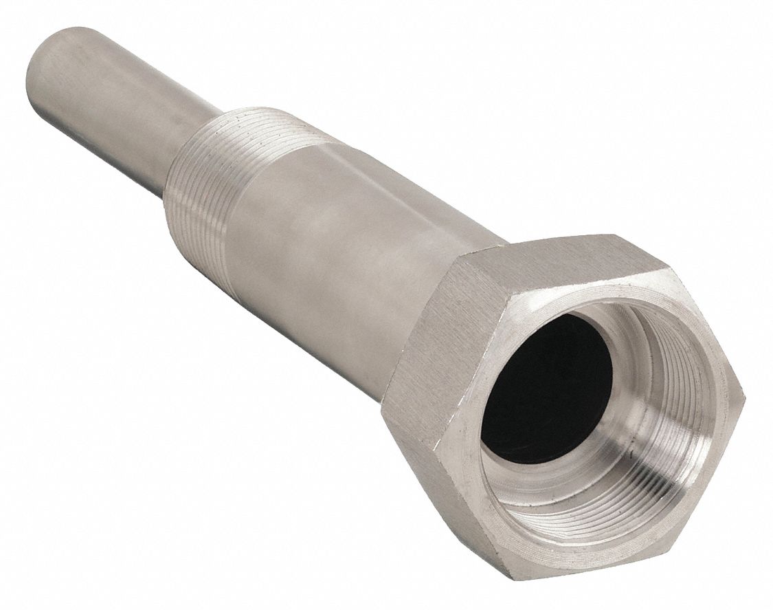 Stainless Steel, 3/4 in MNPT, Threaded Thermowell - 24C482|24C482 ...
