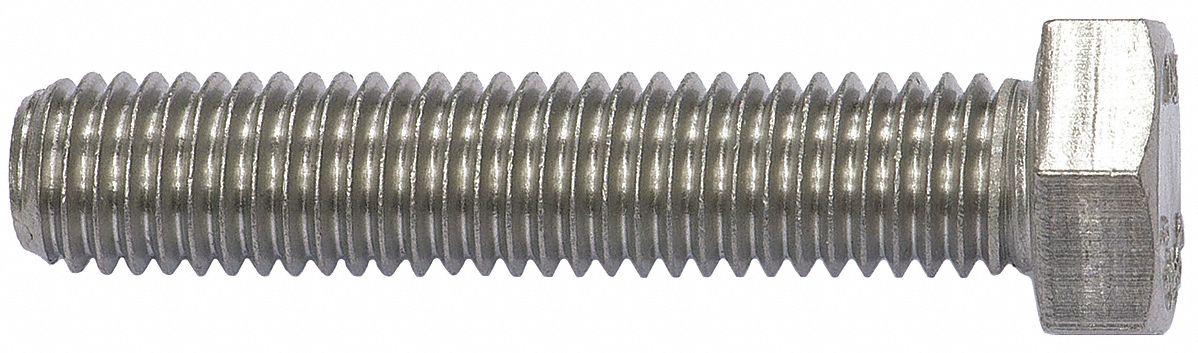 APPROVED VENDOR Tornillo de Cabeza de Dado Hexagonal 1"-8 316 Longitud de 3", Acabado Sin ...