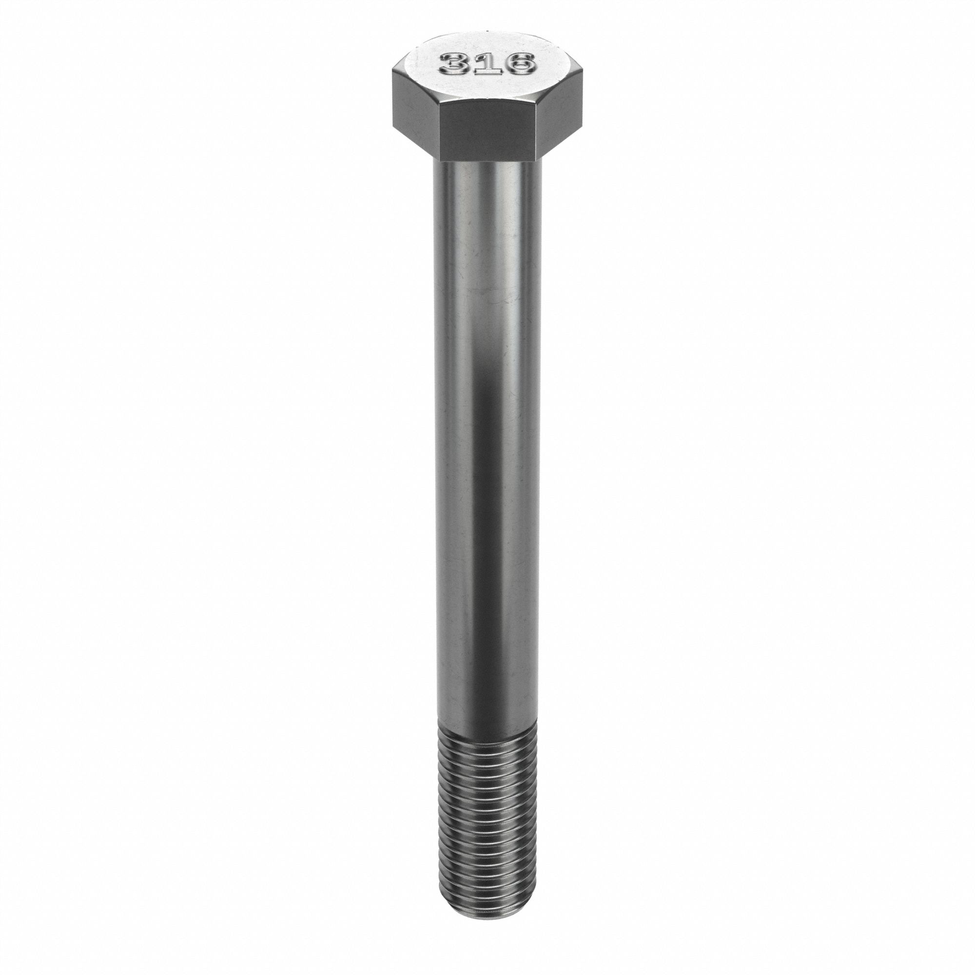 APPROVED VENDOR Tornillo de Cabeza de Dado Hexagonal 5/8"-11 316 Longitud de 6-1/2", Acabado Sin ...