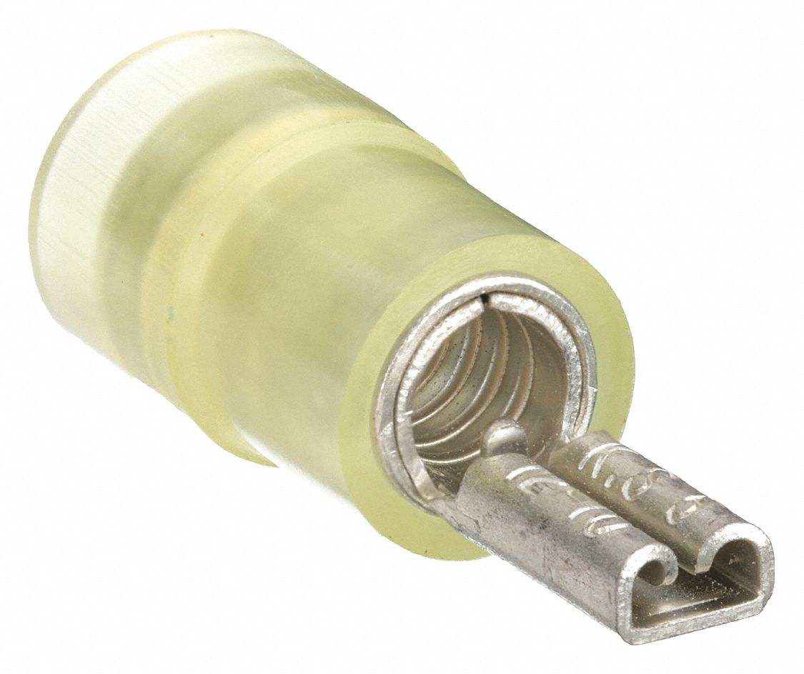 GRAINGER, Yellow, Nylon, Female Disconnect with Copper Sleeve - 24C858 ...