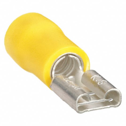 GRAINGER, Female Socket, Yellow, Wire Disconnect - 24C904|24C904 - Grainger